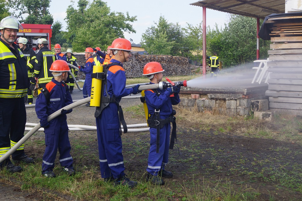 Objektübung der Jugendfeuerwehr in Eifa - Stadt Alsfeld